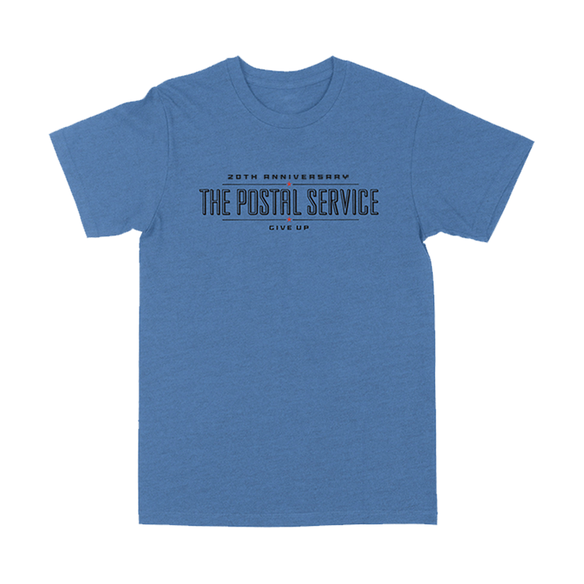 Give Up Logo Blue T-Shirt – The Postal Service